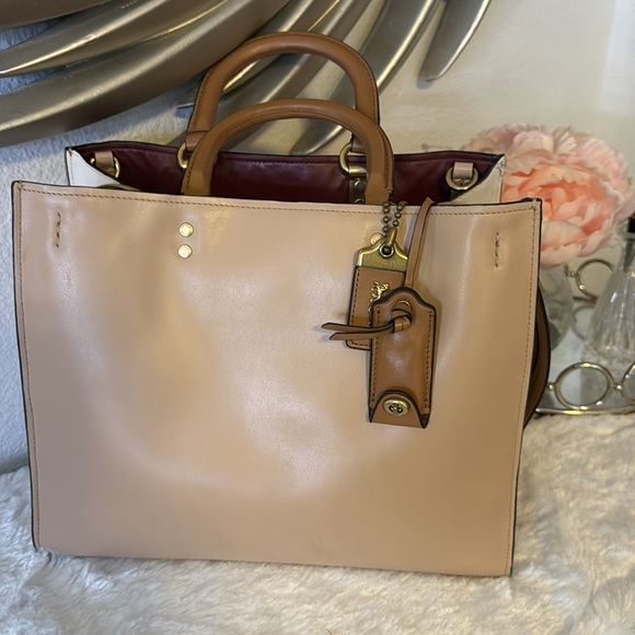Coach | Bags | Coach Rogue 3 In Whitetan Colorblock | Poshmark
